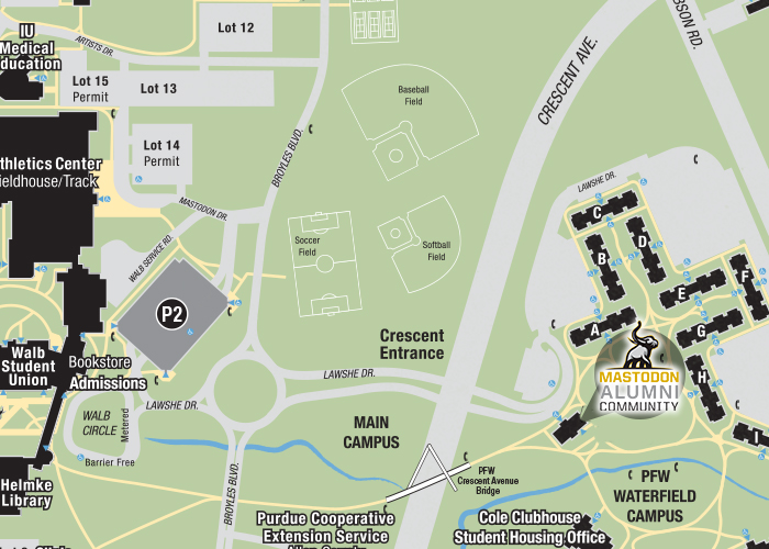 Purdue University Map
