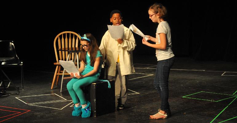 Kids Acting On Stage