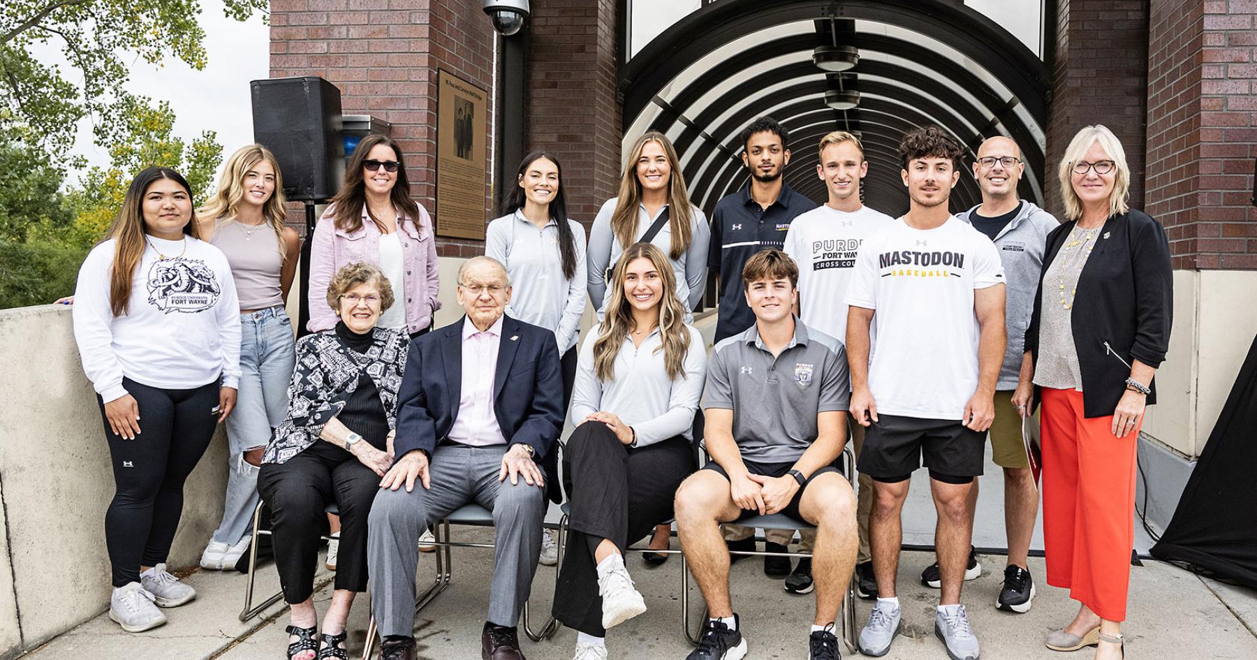 PFW celebrates dedication of W. Paul and Carolyn Wolf Bridge | Purdue ...