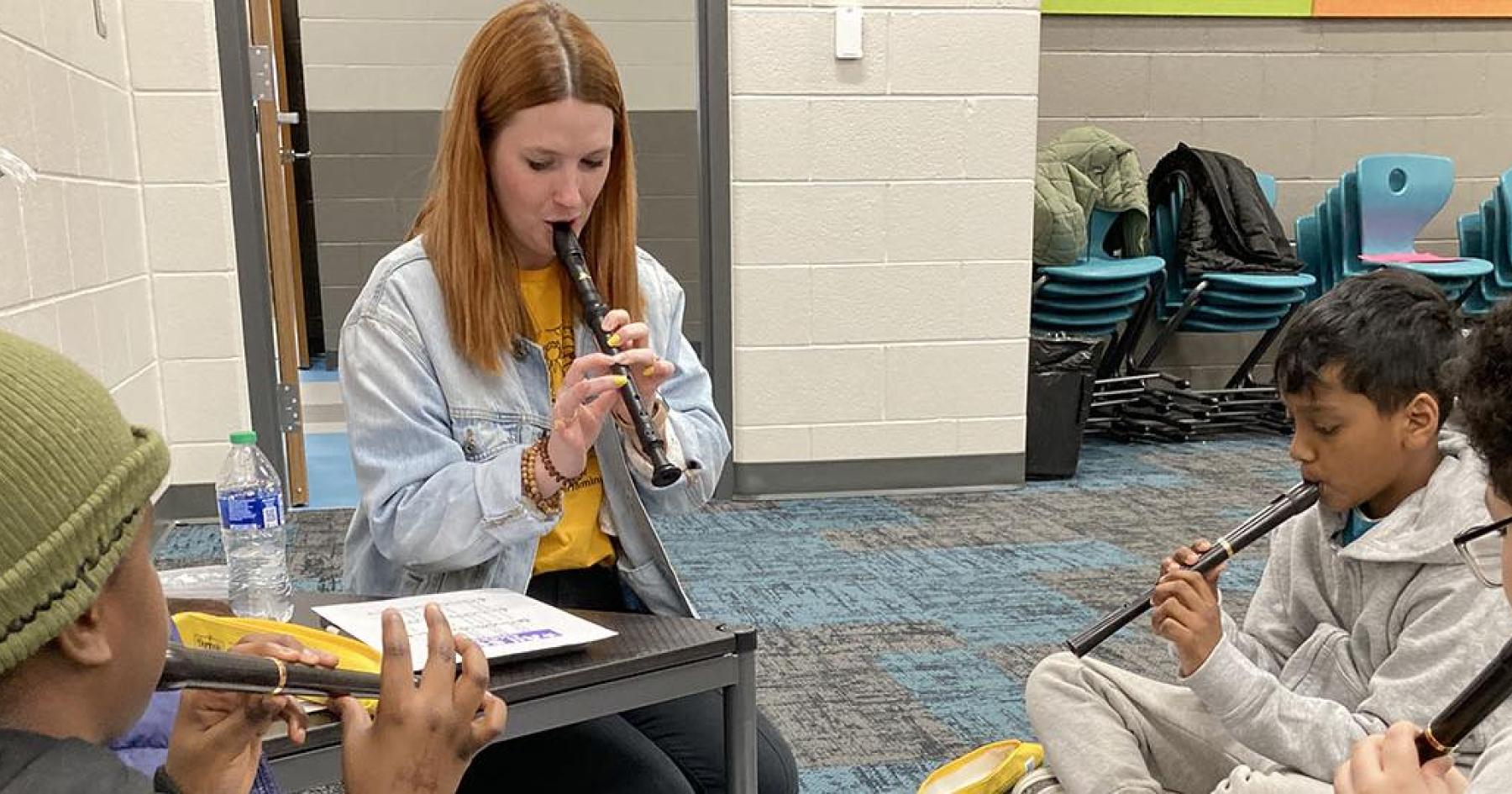 PFW music ed students inspire Levan Scott Academy fifth graders ...